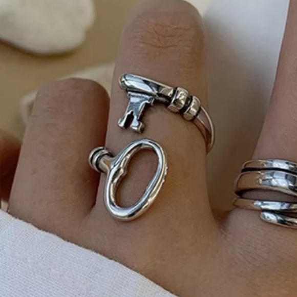 Jewelry | Insta Key Sterling Silver Adjustable Ring | Poshmark